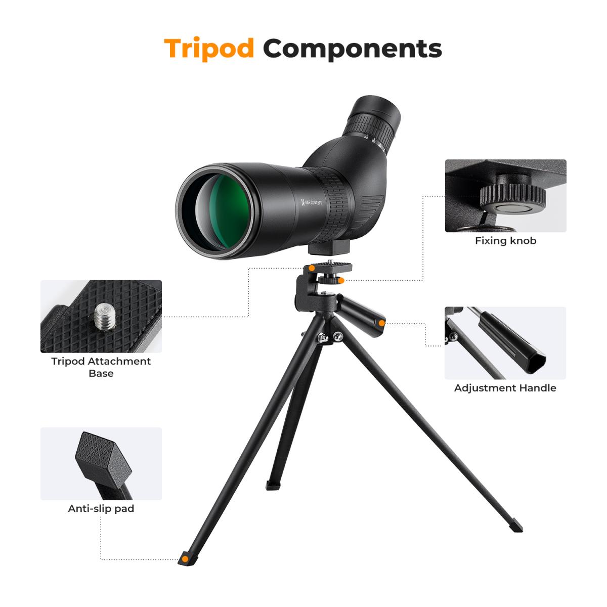 Spotting Scope With Phone Adapter | Waterproof Spotting Scope - KENTFAITH