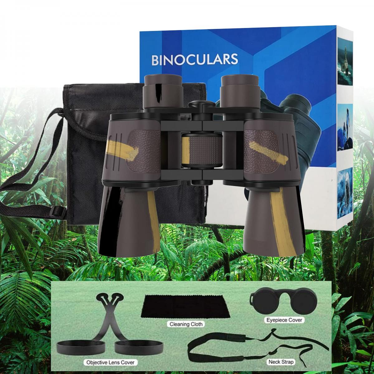 High Power Military Binoculars 20x50 BAK4 Prism - KENTFAITH