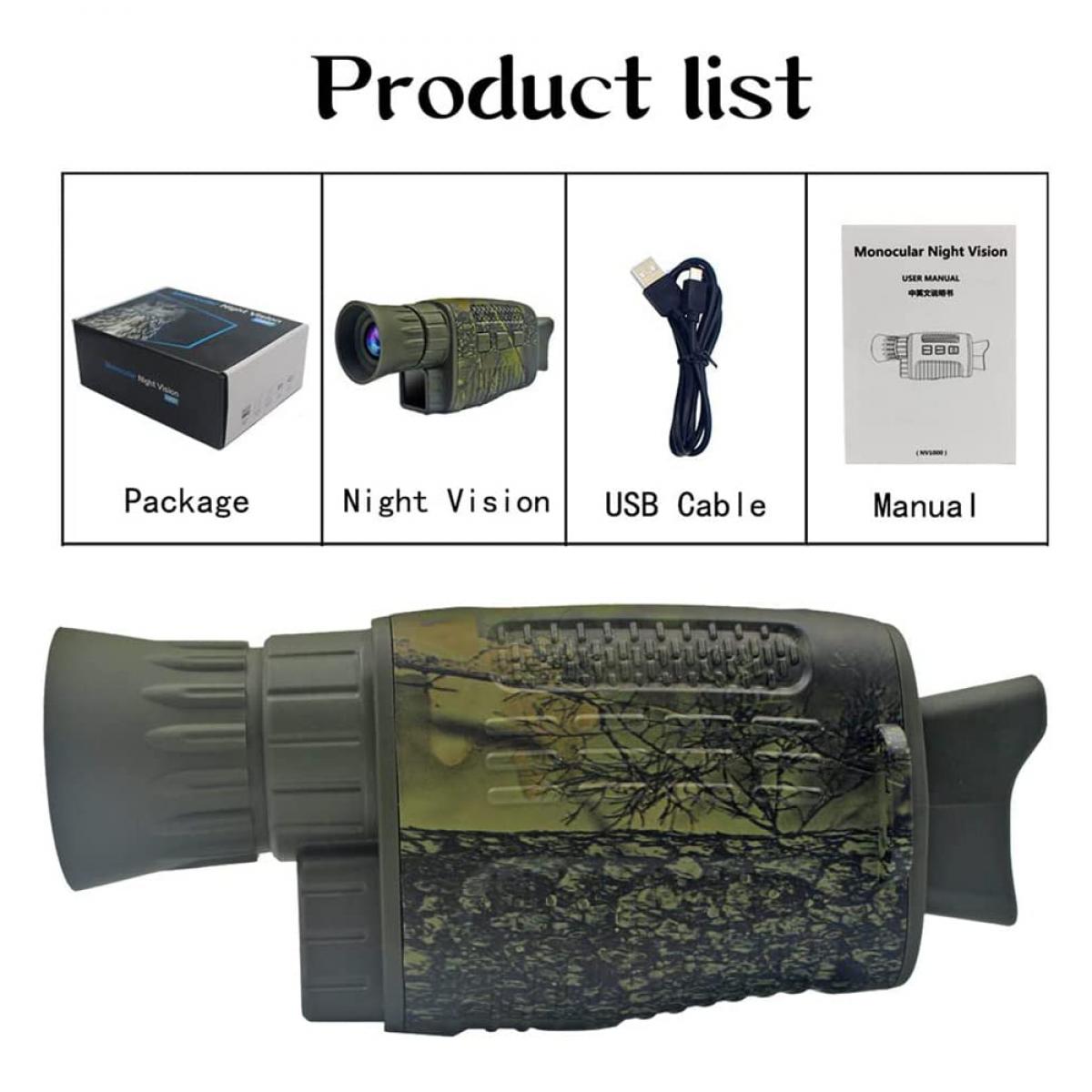 Day and night dual-use night vision monocular night vision device, 1.5 ...