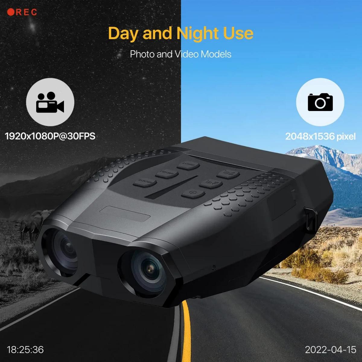 Best Infrared Night Vision Binoculars NV5100 4X 500-600m - KENTFAITH