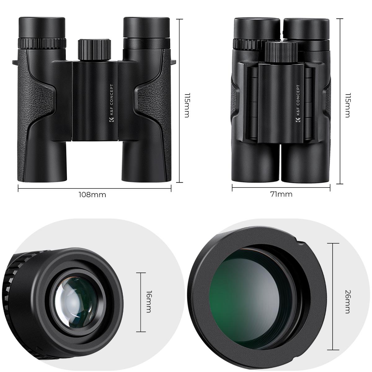 Binocular 10x25 Bak4 | Night Vision Bird Watching Binoculars - KENTFAITH