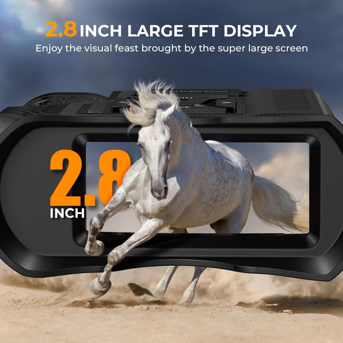 Adult night vision binoculars, 8x digital zoom, 984 foot/300M visual ...