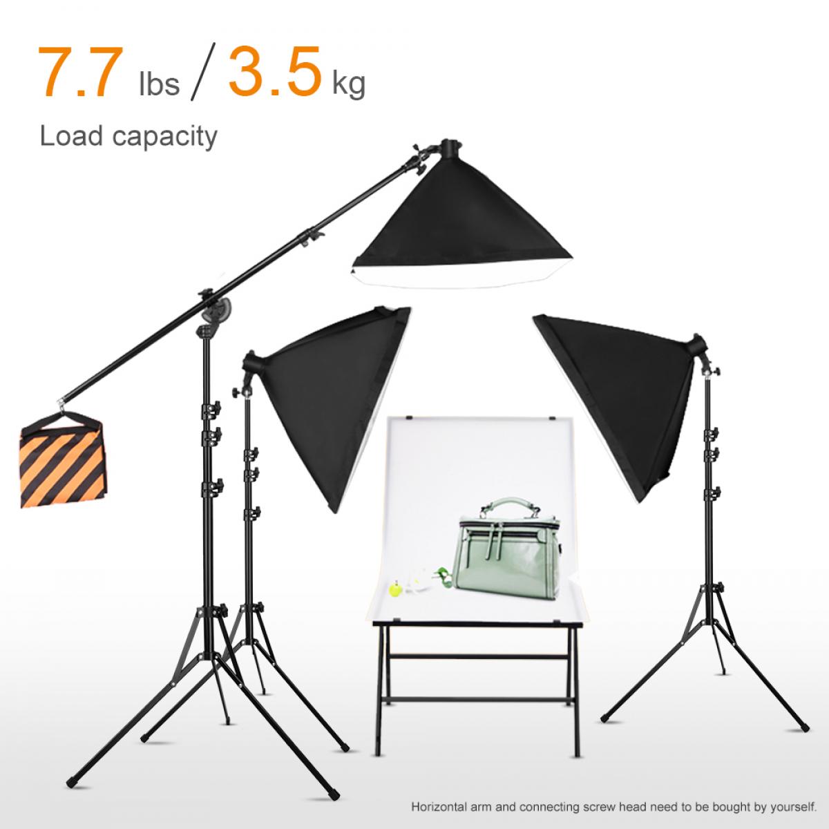 K&F Concept Light Stand 210cm/82.68", Adjustable Alloy Photography ...