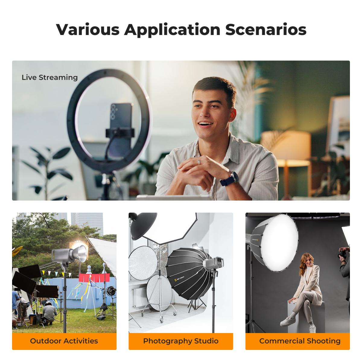 K&F CONCEPT 2m photography light stand - KENTFAITH