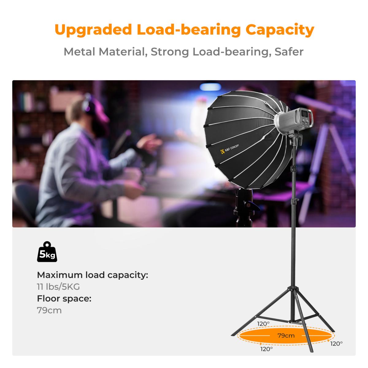K&F CONCEPT 2m photography light stand - KENTFAITH