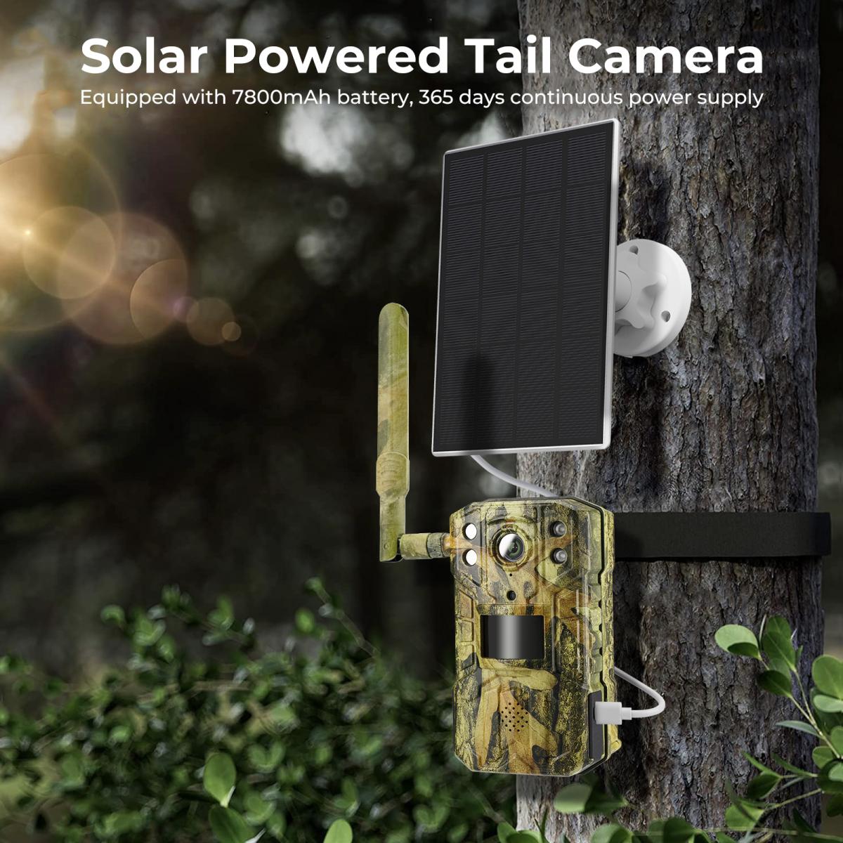 4G LTE Solar Trail Camera | K&F Concept Trail Cameras - KENTFAITH