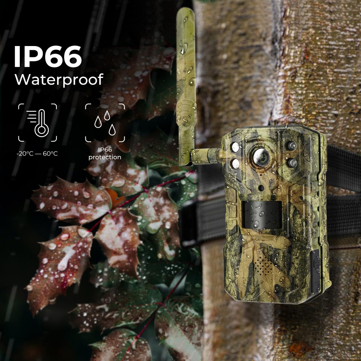 4G LTE Solar Trail Camera | K&F Concept Trail Cameras - KENTFAITH