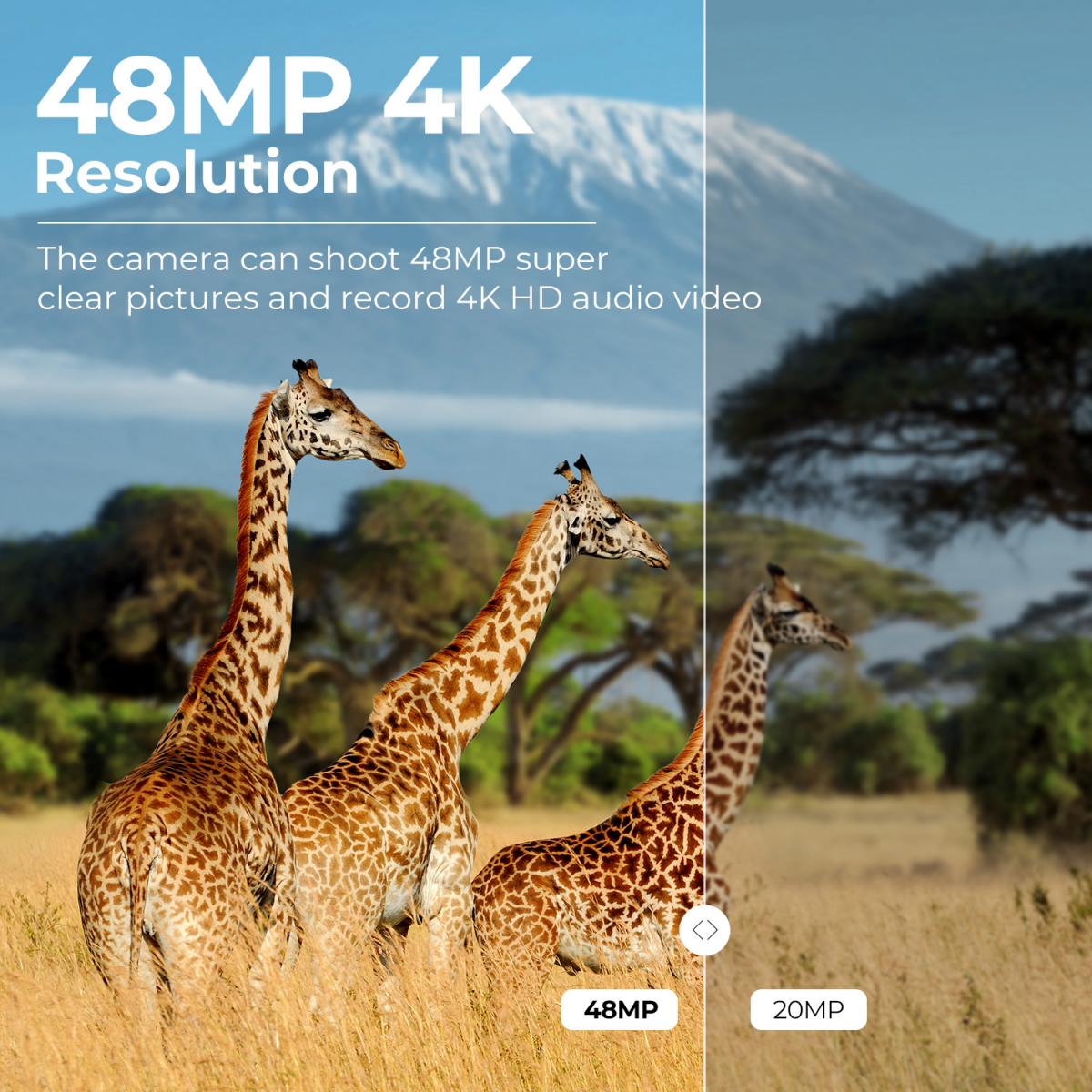 Motion Sensor Camera With Sd Card, 4K 48Mp 0.2S | K&F Concept - KENTFAITH