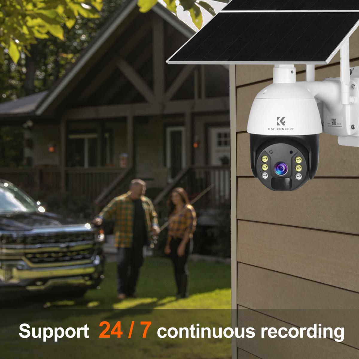 Wireless Solar Surveillance Security Camera 7*24 | K&F Concept - K&F ...