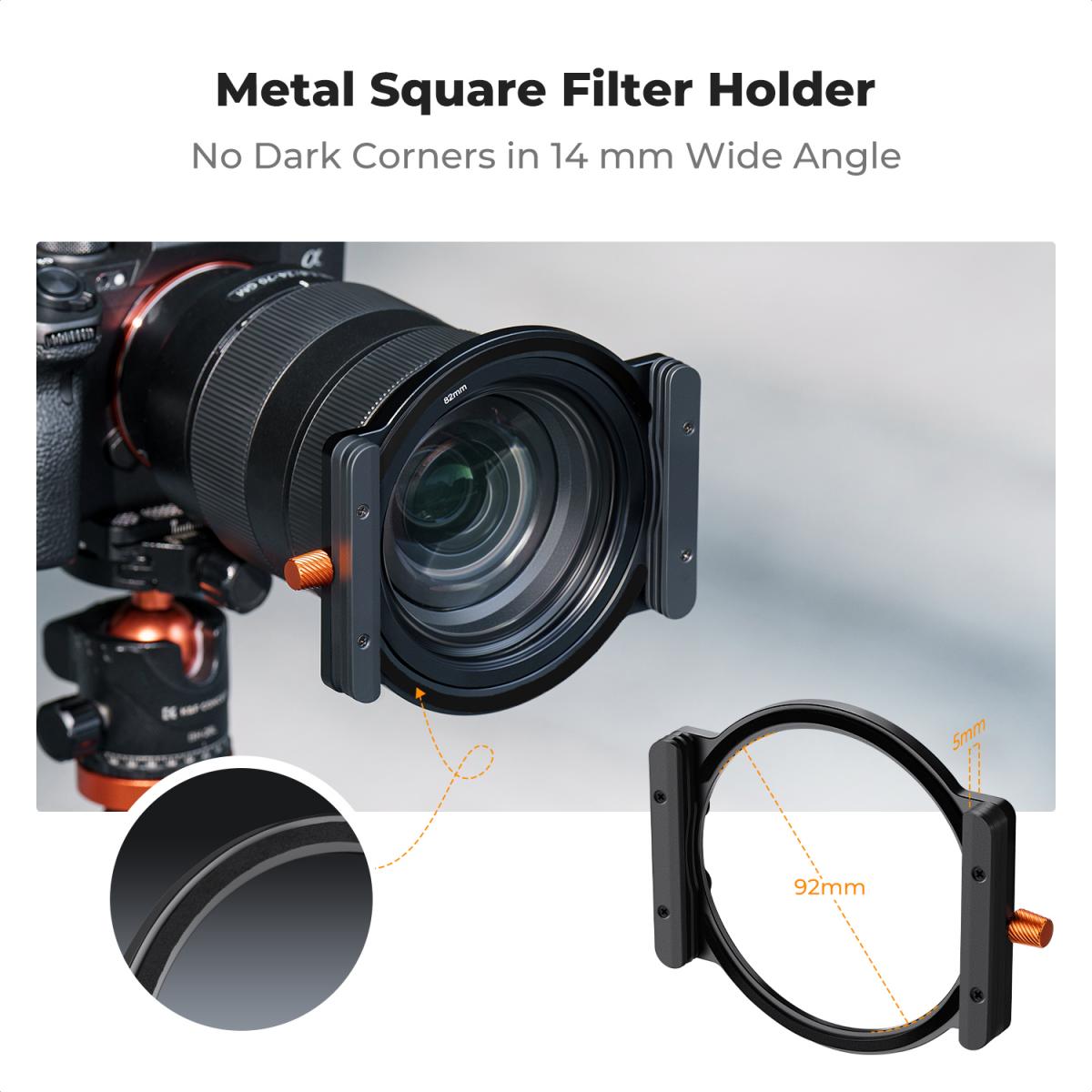 Square Lens Filter Kit 100x150mm with Metal Filter Holder K&F - KENTFAITH