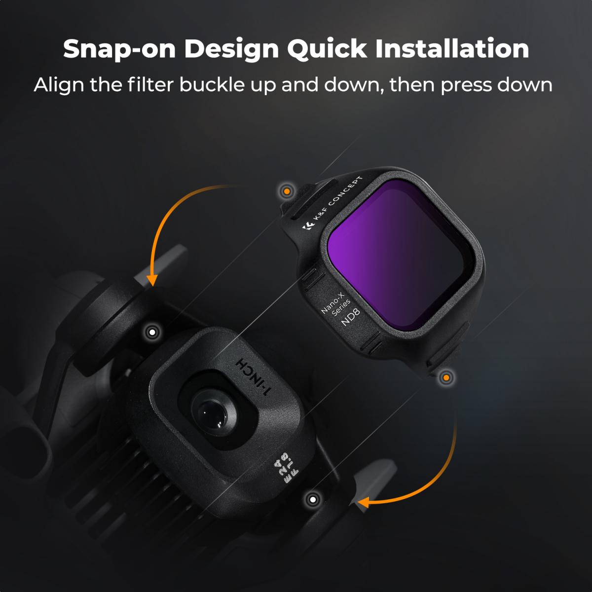 DJI Mini 5 Pro ND Filter Set ND4+ND8+ND16+ND32+ND64+ND1000 - K&F Concept
