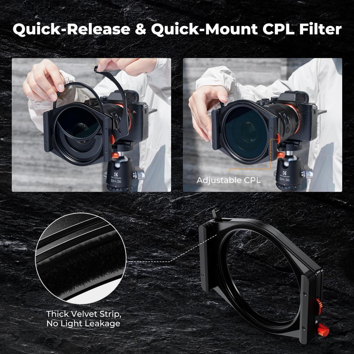 Get Best Square Filter Holder Pro Kit - K&F Concept - K&F Concept