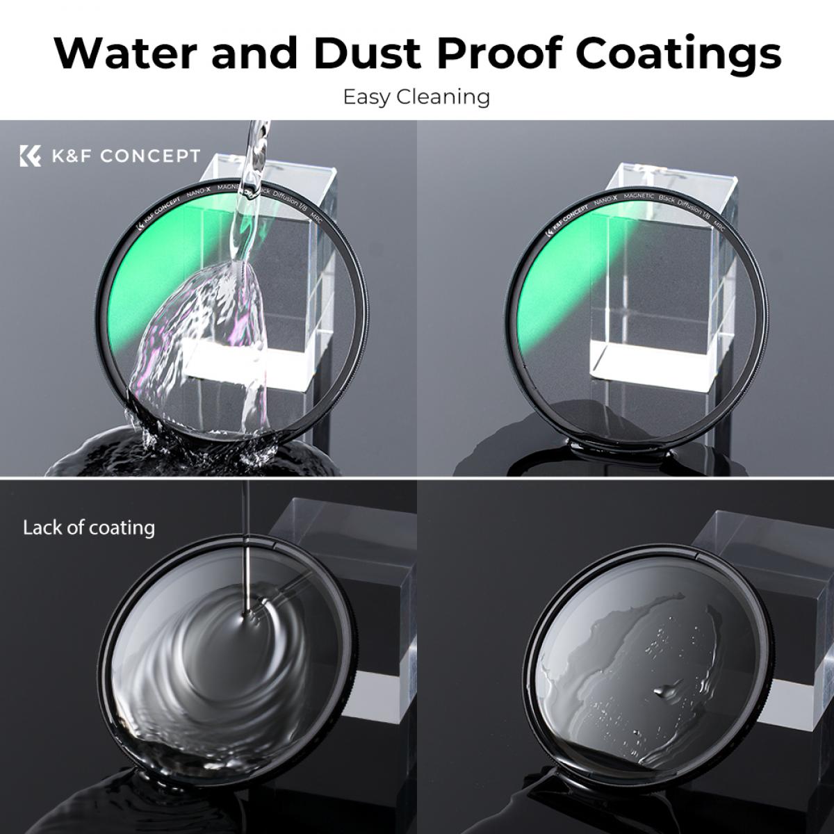 82mm Magnetic Black Mist Filter 1/8 Special Effects Filter HD Multi ...