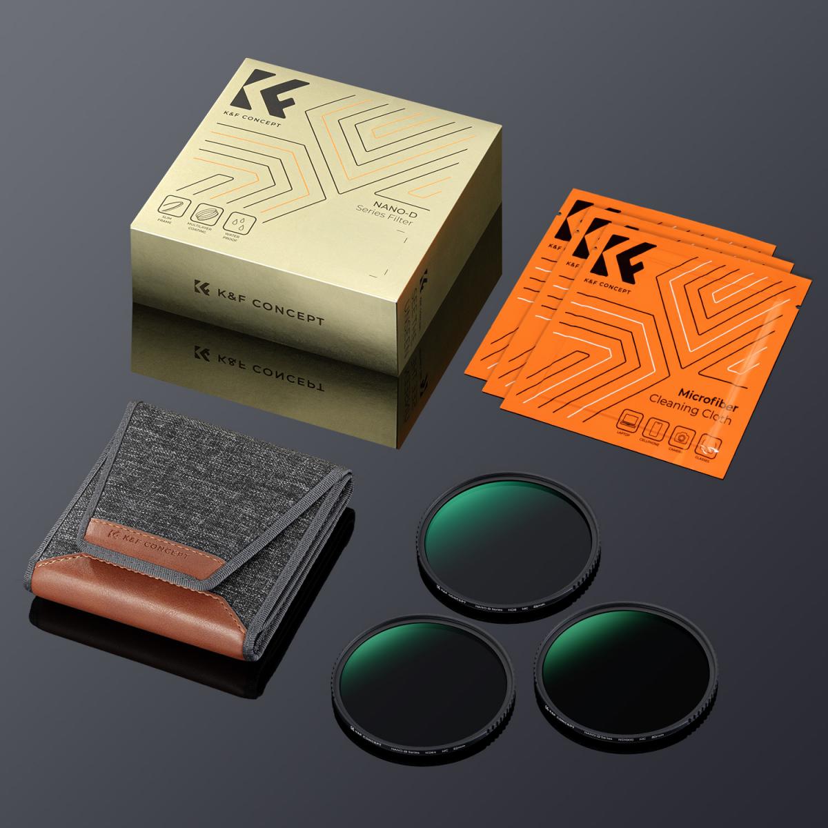 Buy 55mm ND8+ND64+ND1000 Lens Filter Kit | K&F Concept ND Filters - K&F Concept