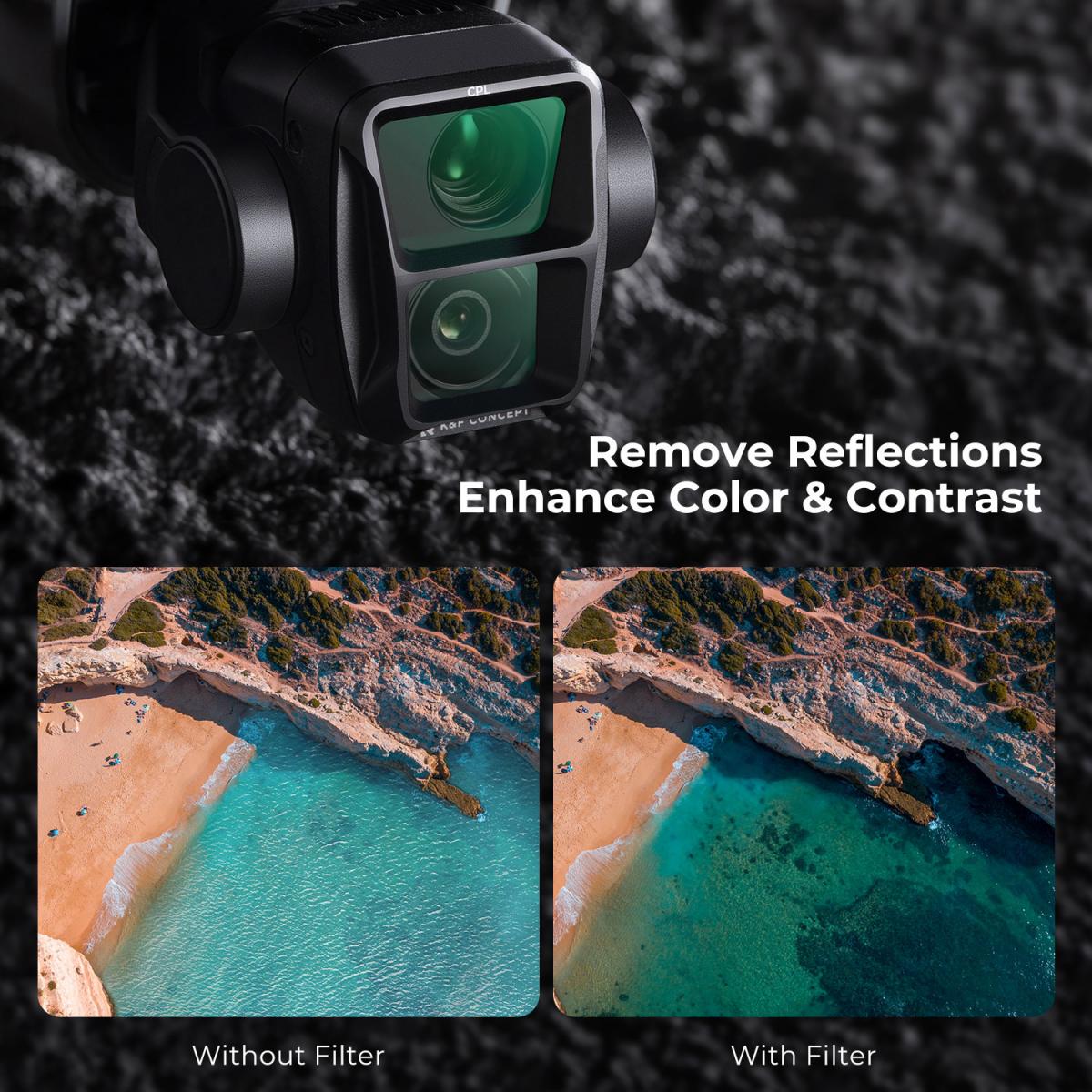 Dji Mavic 3 Nd Filters Set Cpl+Nd8+Nd16 3Cps 28 K&F Concept - KENTFAITH