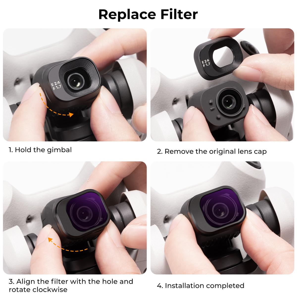 DJI Mini 4 Pro ND Filter 6pcs Set K&F Concept - KENTFAITH