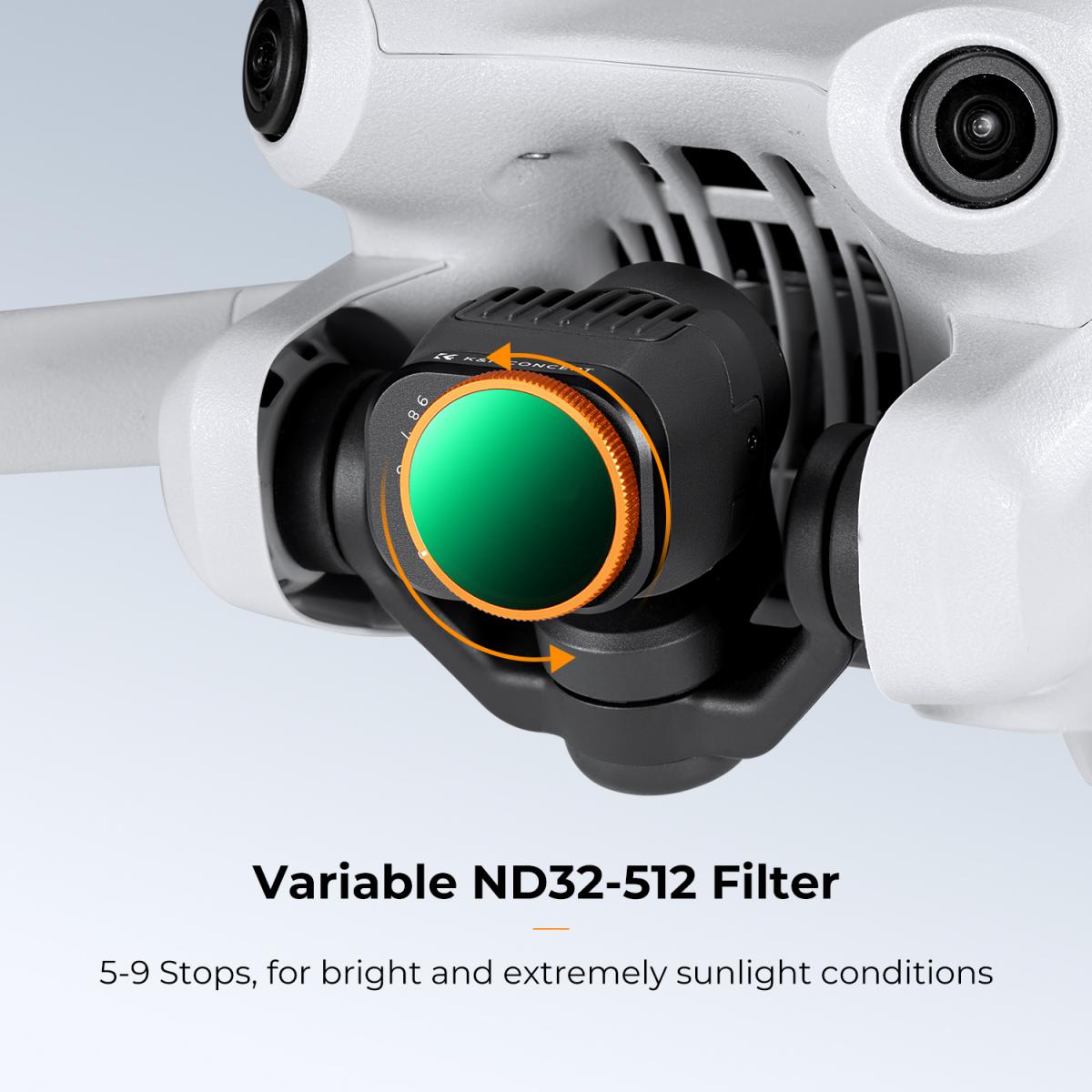Dji Mini 2 Variable Nd Filter, Nd2-32 +Nd32-512 | K&F Concept - KENTFAITH