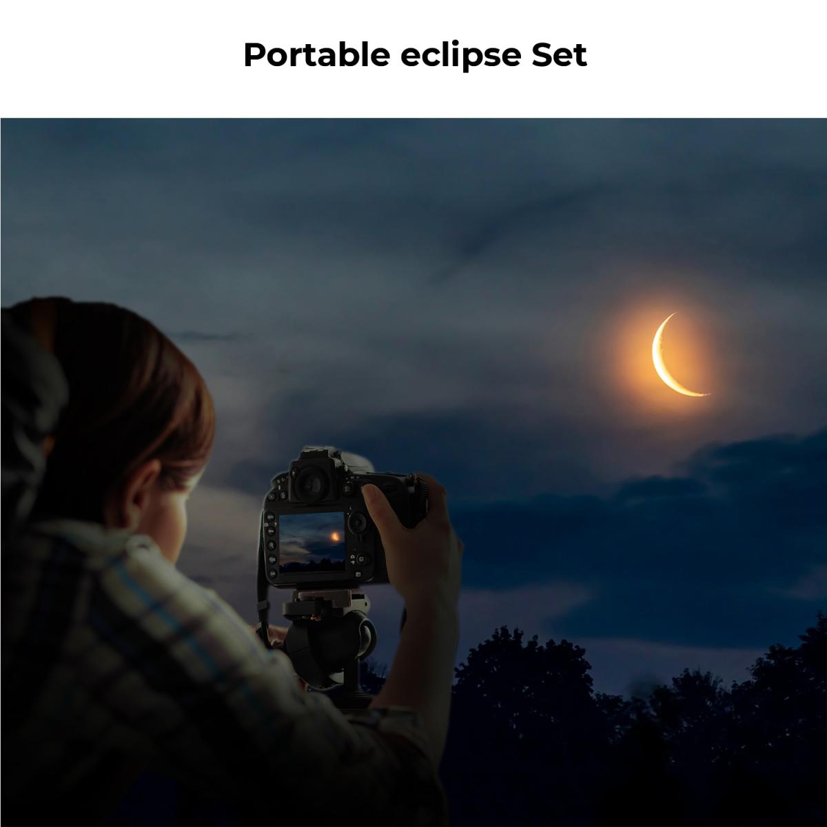 Portable eclipse Set-Include 49mm Solar Filter | K&F Concept - KENTFAITH