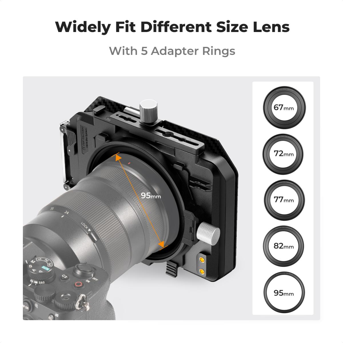 Matte Box Kit+ND4+ND32 Square Filter - KENTFAITH