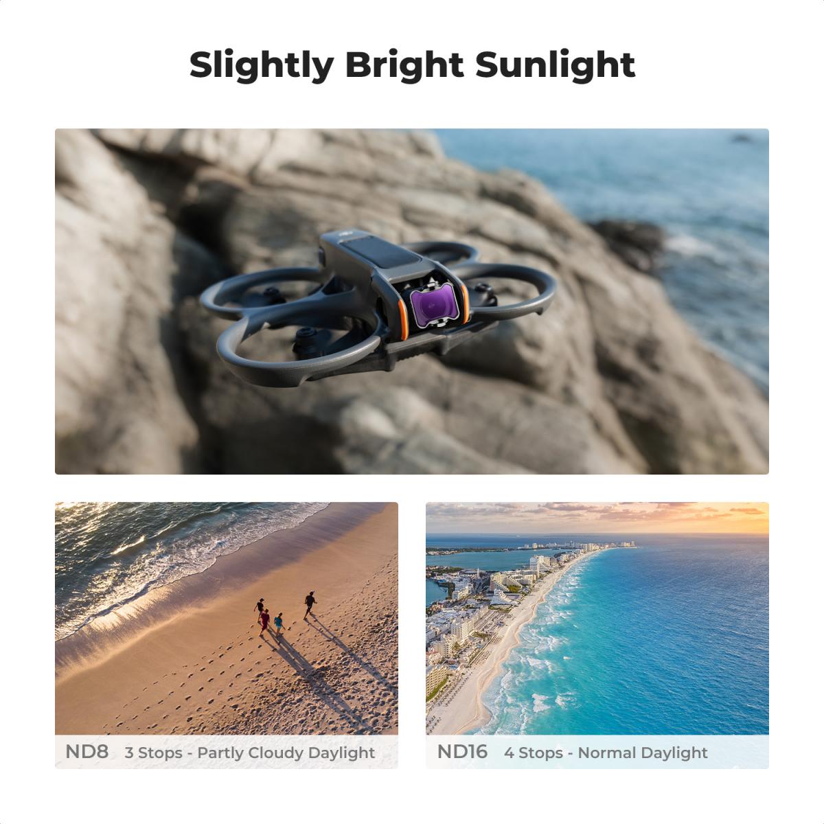Dji Avata Nd Filter, 2, (Pl+Nd8+Nd16) | K&F Concept - KENTFAITH