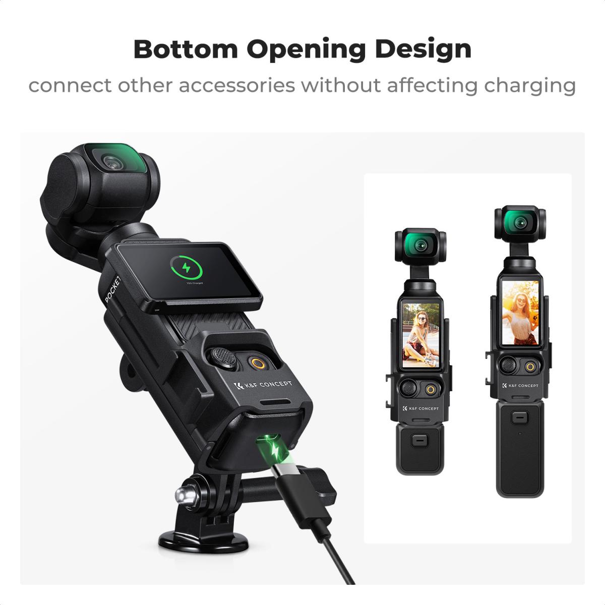 Expansion Adapter Mount Compatible with DJI Osmo Pocket 3 - KENTFAITH