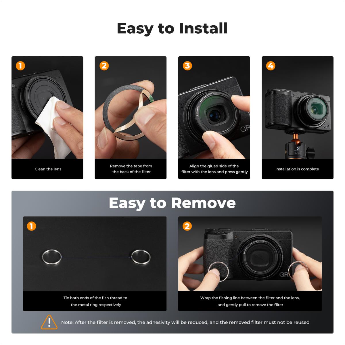 Ricoh Lens Mcuv Filter Set, Lens HD Coating Waterproof and Scratch ...