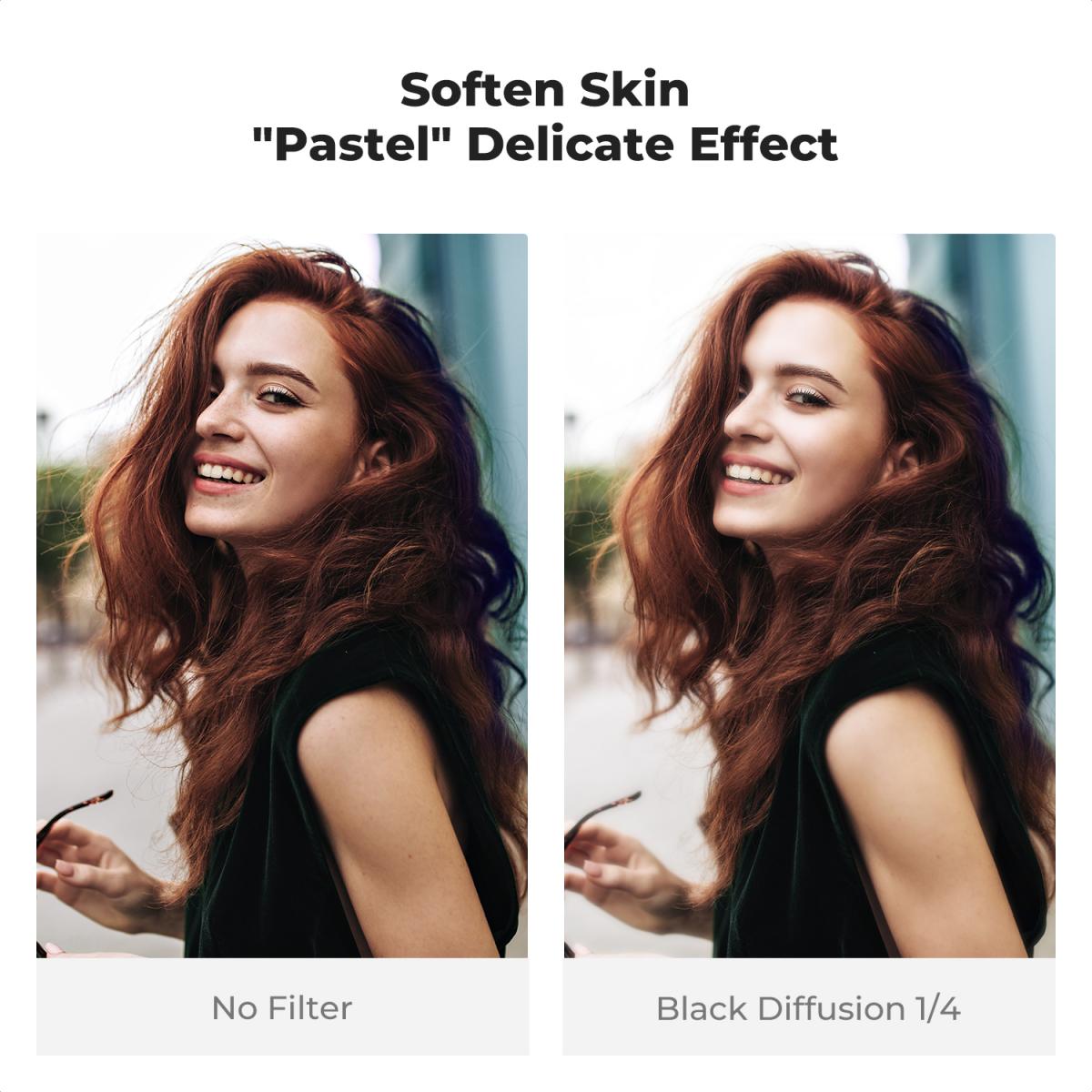 40.5mm Black Mist 1/4 + CPL Filter Set, Dreamy Cinematic Effect Mist ...